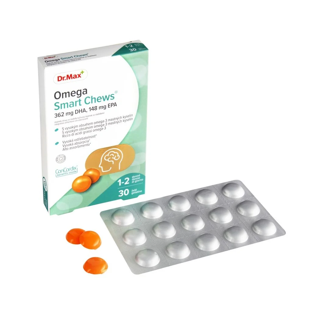 Dr. Max Omega Smart Chews želé 30 ks | Dr. Max Lékárna