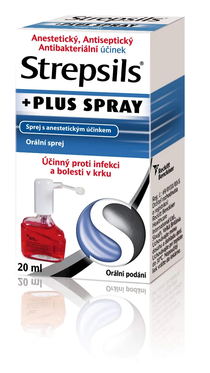 Strepsils Plus Spray orální sprej 20 ml | Dr. Max Lékárna