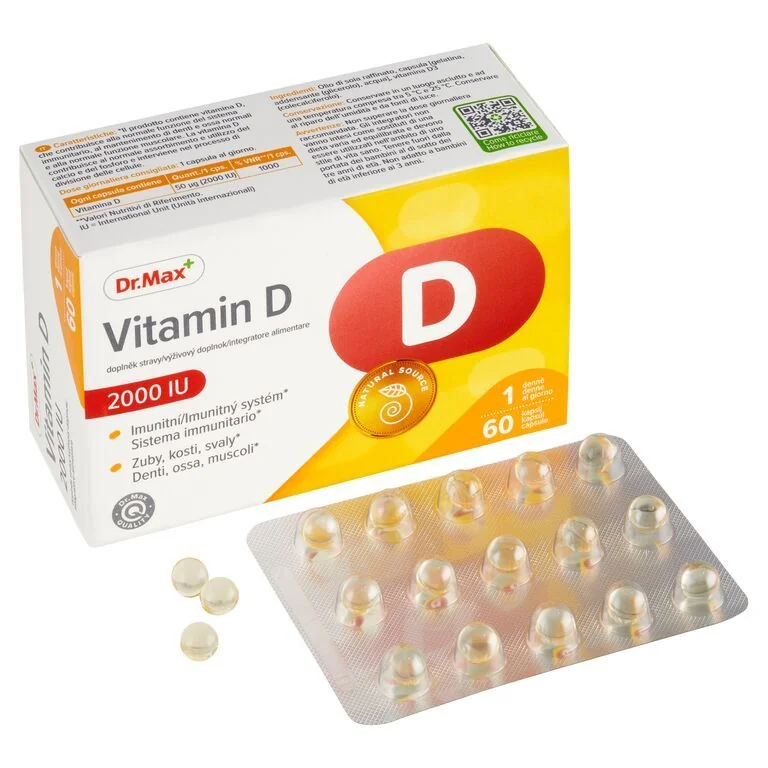 Dr. Max Vitamin D 2000 I.U. 60 kapslí | Dr. Max Lékárna
