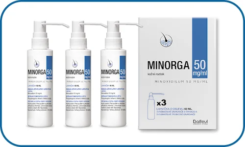 Minorga 50 mg/ml kožní roztok 3x60 ml | Dr. Max Lékárna