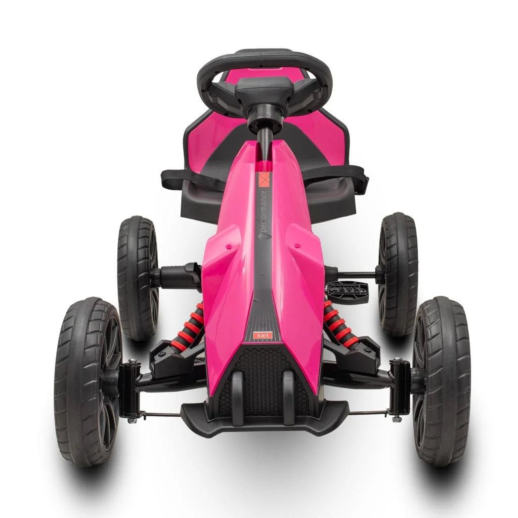 Baby Mix Dětská šlapací motokára Go-kart Speedster růžová